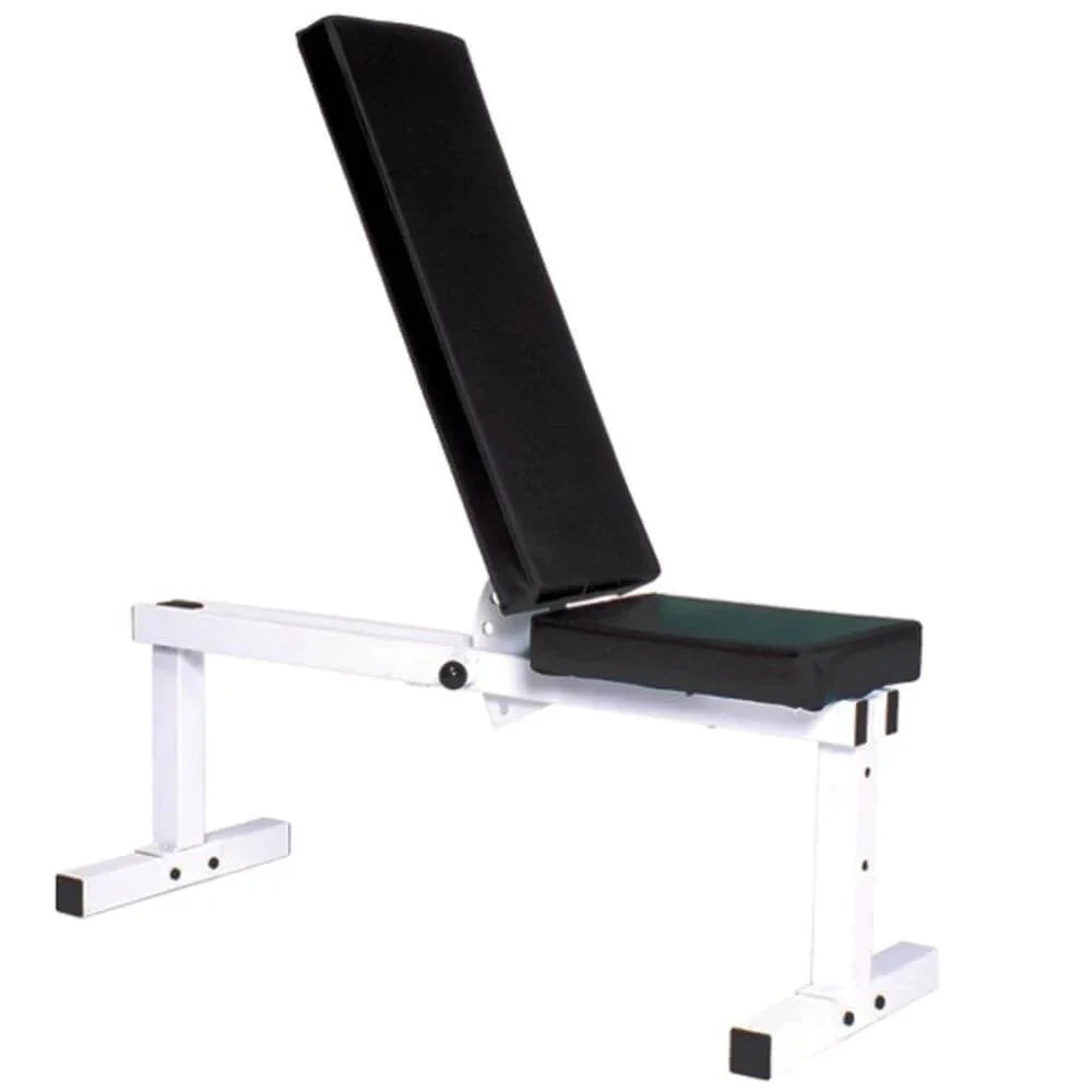York Barbell Pro Series 205 FI White Flat Adjustable Incline Bench Pre ...