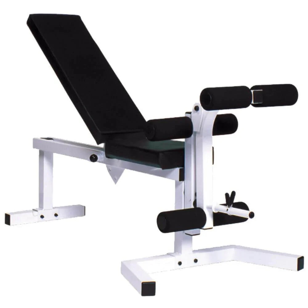 York Barbell Pro Series 210 Flat Incline Bench With Leg Curl Attachmen ...